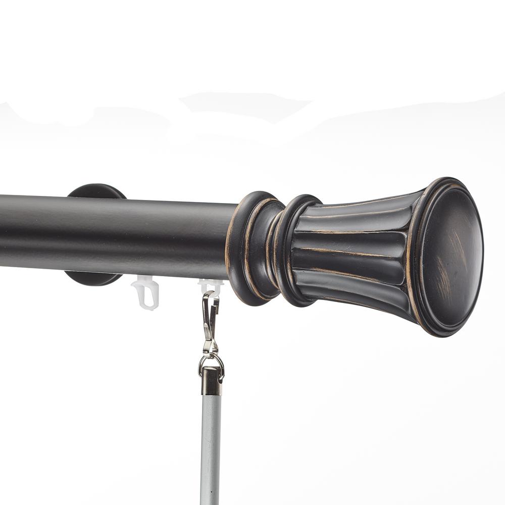 Art Decor Tekno 40 96 in. Non-Adjustable 1.5 in. Single Traverse Window ...