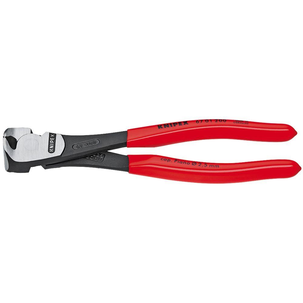 KNIPEX 8 in. High Leverage End Cutters-67 01 200 - The Home Depot
