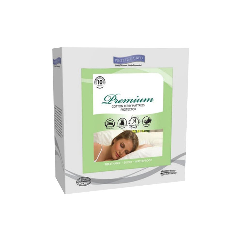 Protect-A-Bed Premium Cotton Terry Queen Mattress Protector P0135 - The ...