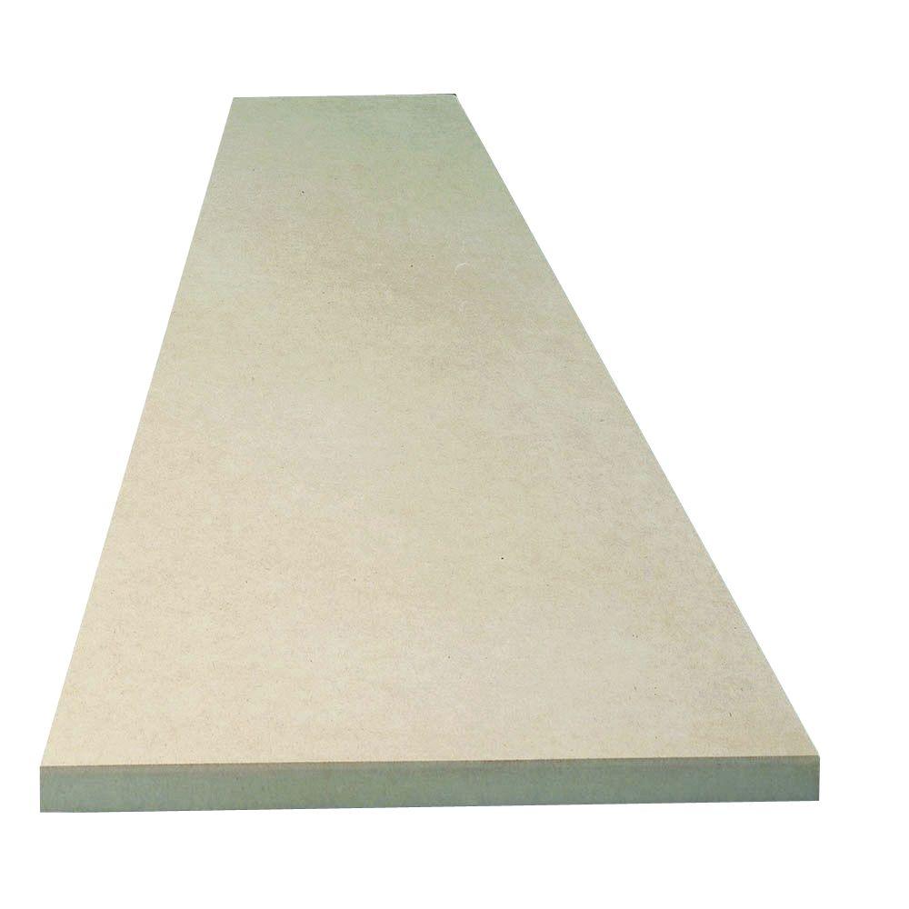 3 4 In X 16 In X 3 Ft Bullnose MDF Shelving Board