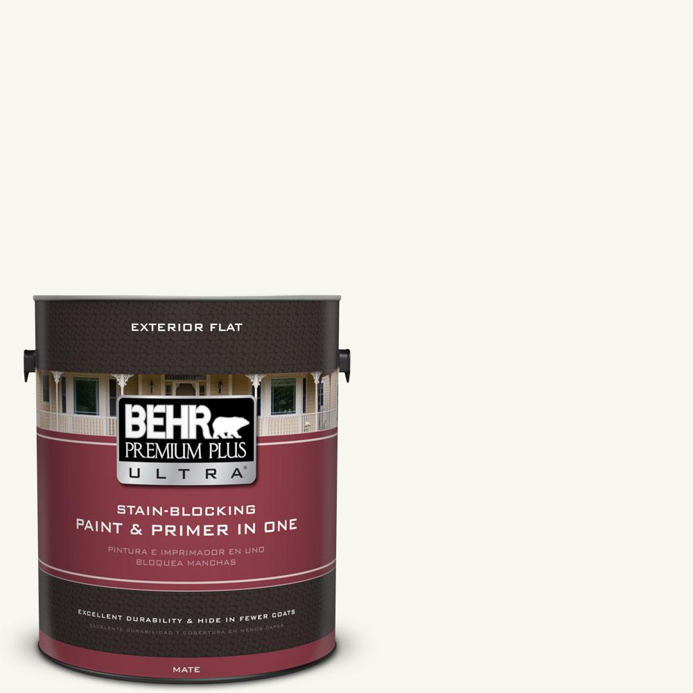 BEHR Premium Plus Ultra 1-gal. #YL-W10 Night Blooming Jasmine Flat ... BEHR Premium Plus Ultra 1-gal. #YL-W10 Night Blooming Jasmine Flat ...