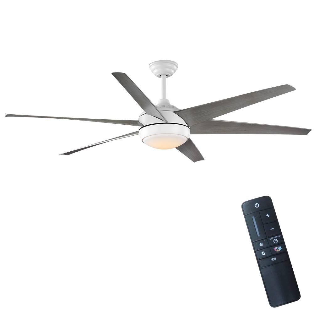 Home Decorators Collection Windward Iv 52 In Led Indoor Matte White