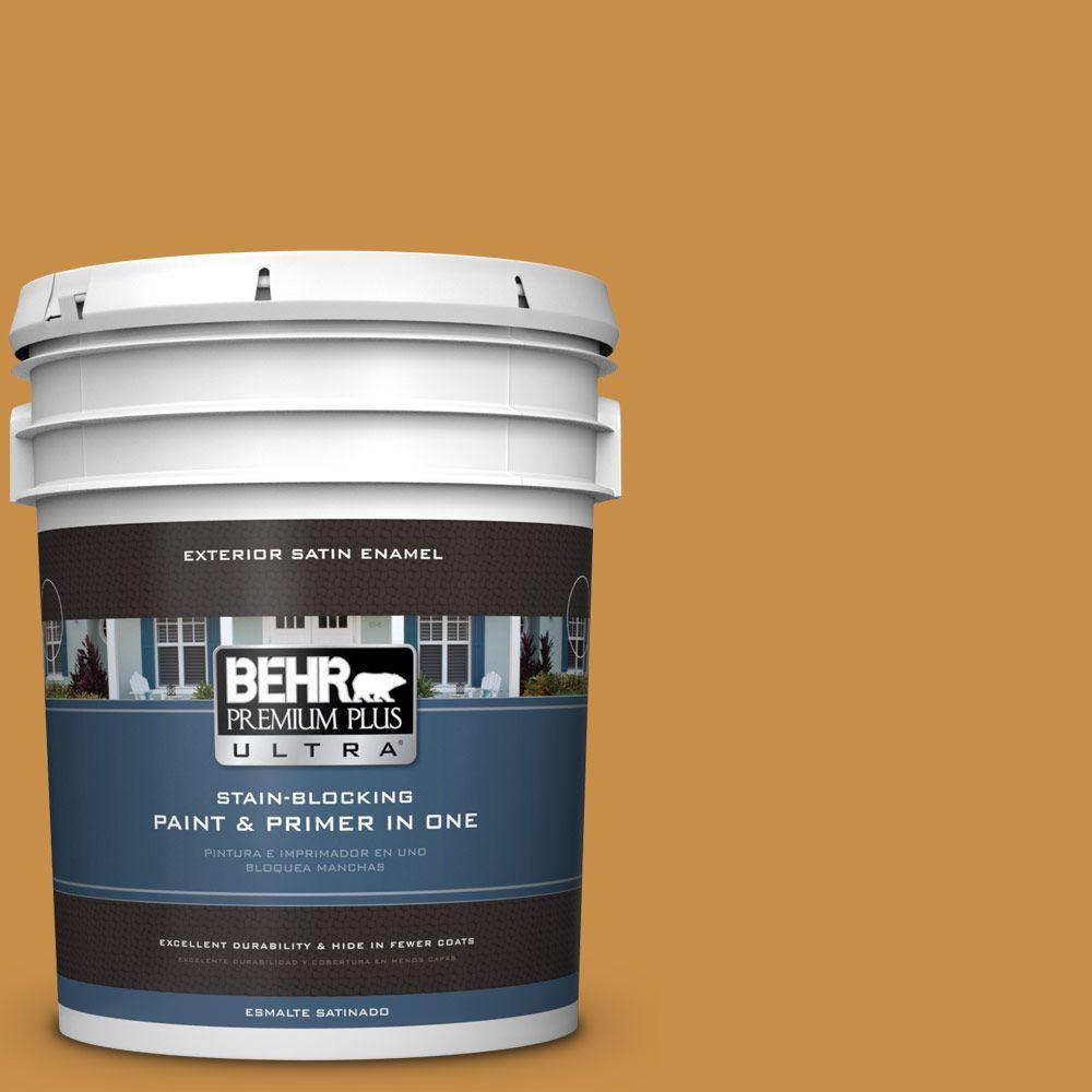 BEHR Premium Plus Ultra 5-gal. #310D-6 Light Copper Satin Enamel ...