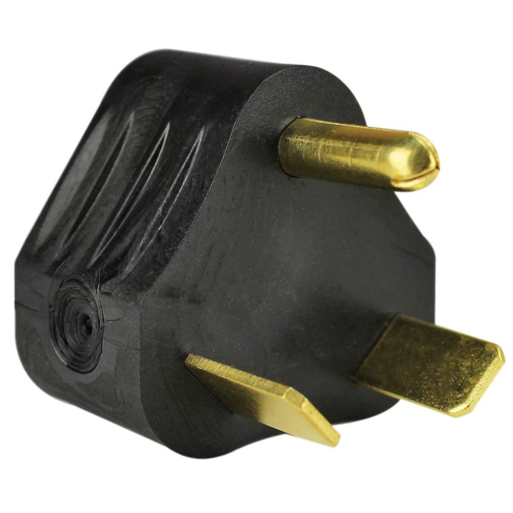 Quick Products 30 Amp Male to 15 Amp Female Triangle Adapter Plug-QP ...