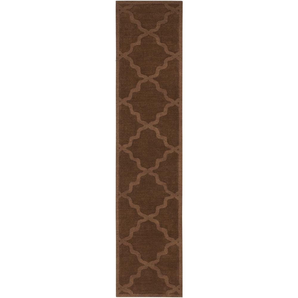 Artistic Weavers Central Park Abbey Chocolate 2 ft. x 10 ft. Indoor ...