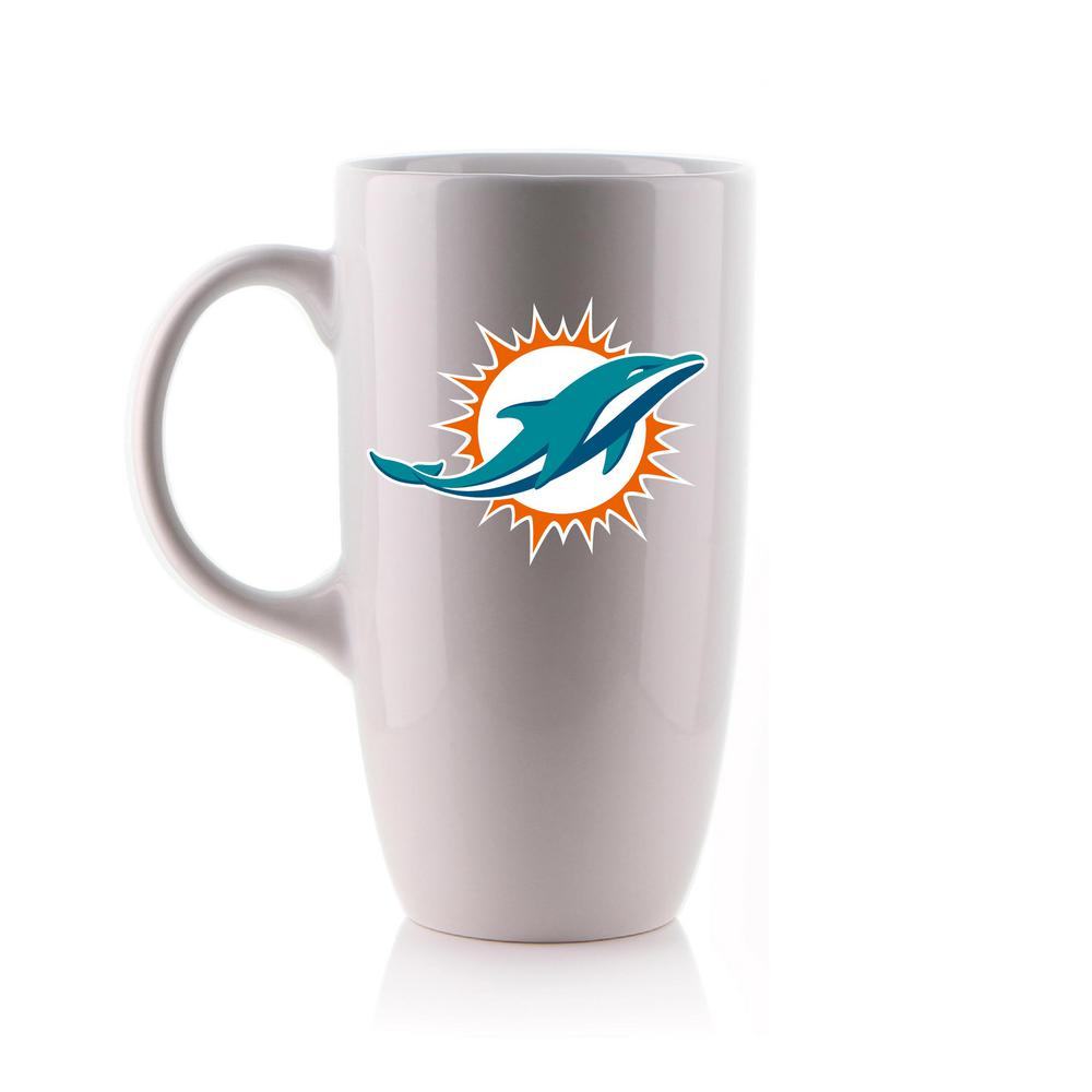 20 Oz. Miami Dolphins Tall Assorted Colors Ceramic Coffee Mug LCET114 ...