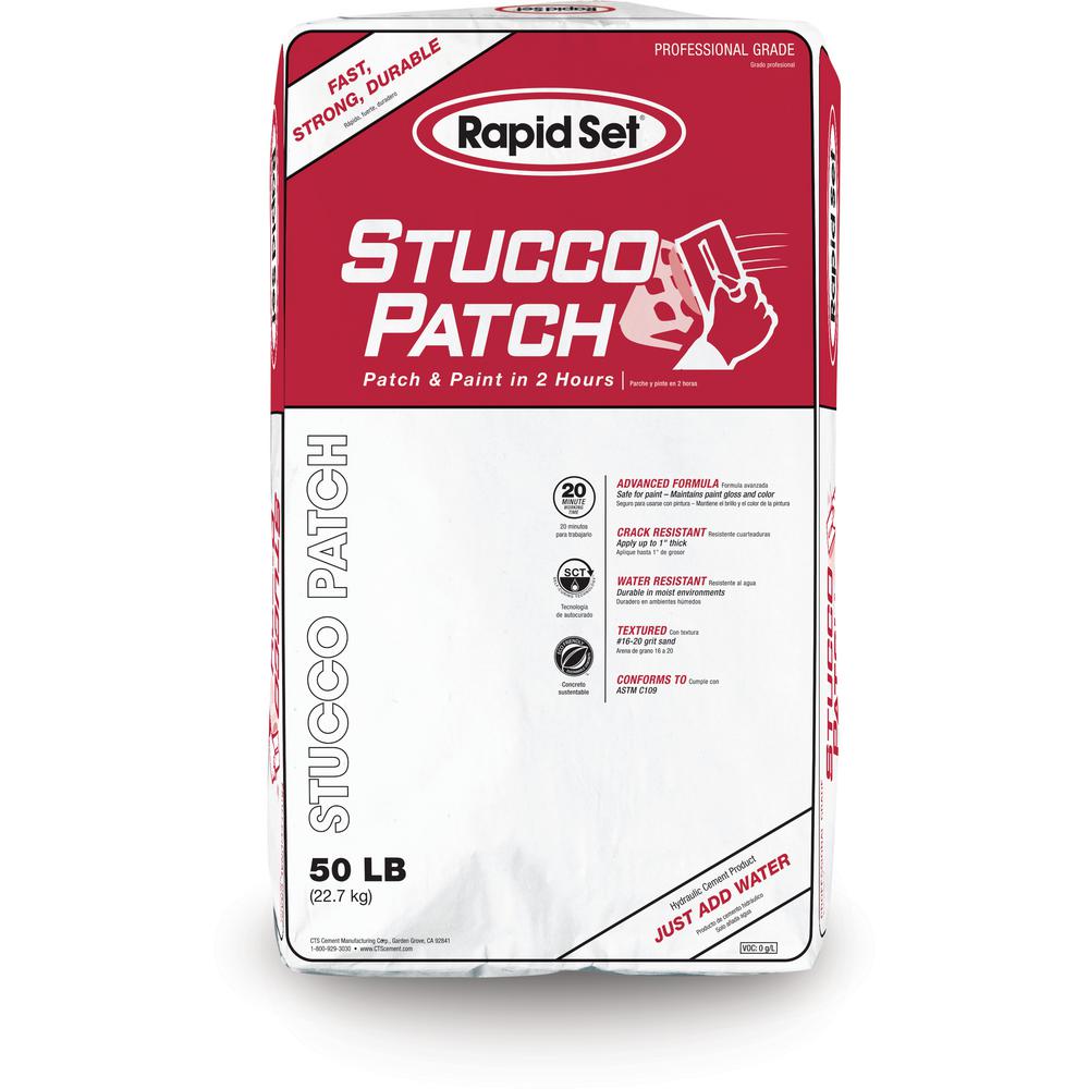 Rapid Set 50 lbs. Stucco Patch-02010050 - The Home Depot