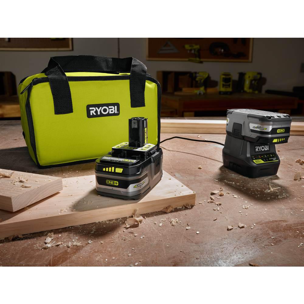 Ryobi Starter Kit 18 Volt One Lithium Hp 3 0 Ah Battery 2 Pack W