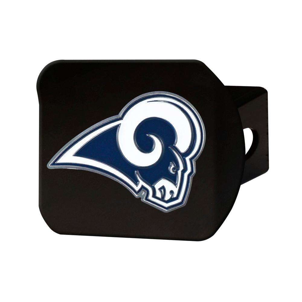 FANMATS NFL - Los Angeles Rams 3D Color Emblem on Type III Black Metal ...