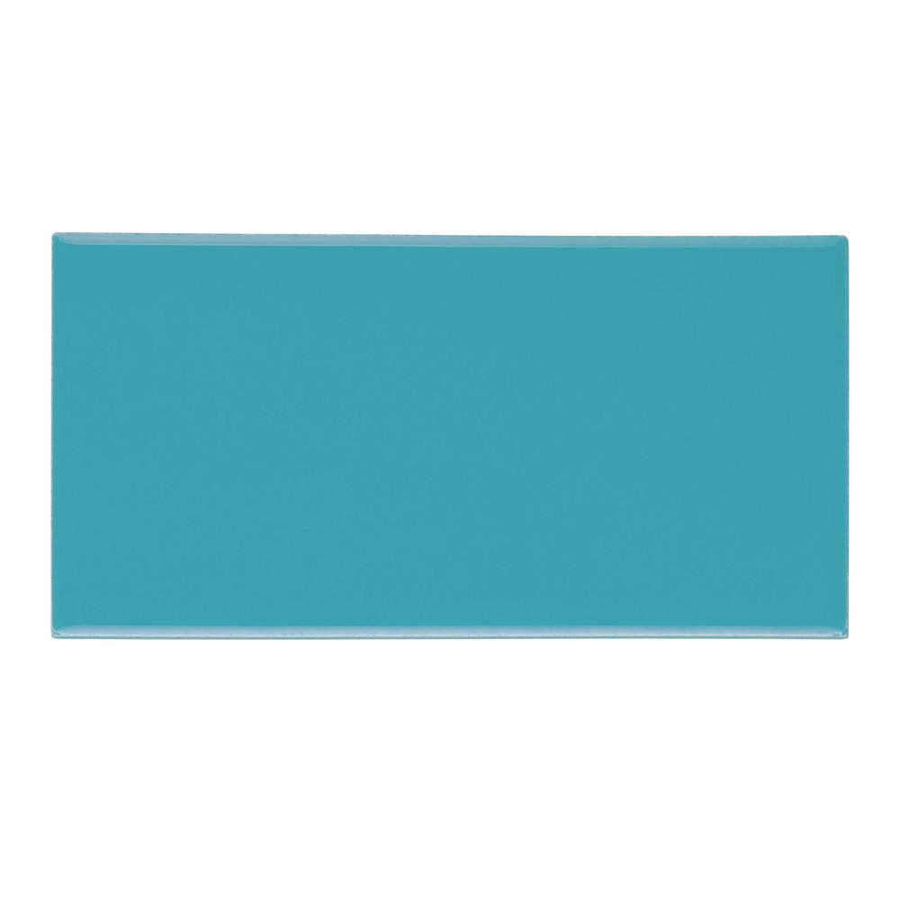 Reviews for Daltile Restore 3 in. x 6 in. Glazed Ceramic Teal Subway ...
