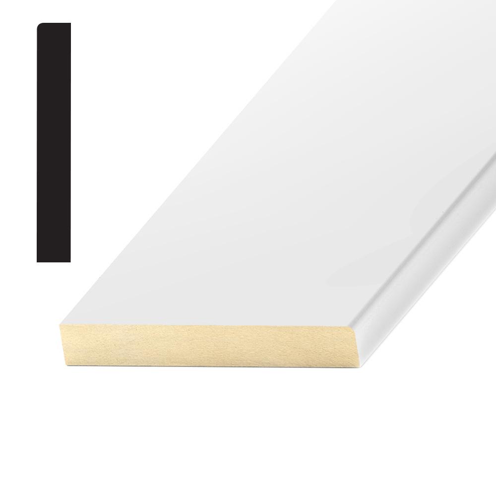 Kelleher Craftsman 1/2 in. x 3-1/2 in. Primed MDF Base Moulding-MDF830A ...