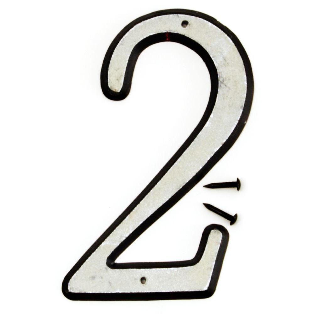 HY-KO 4 in. Reflective Plastic Number 2-30602 - The Home Depot