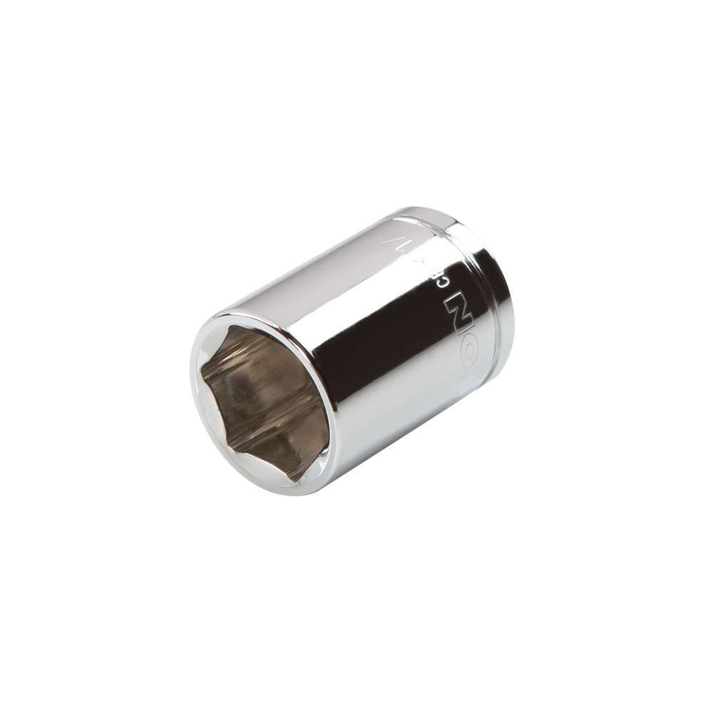TEKTON 1/4 in. Drive 1/2 in. 6-Point Shallow Socket-14108 - The Home Depot