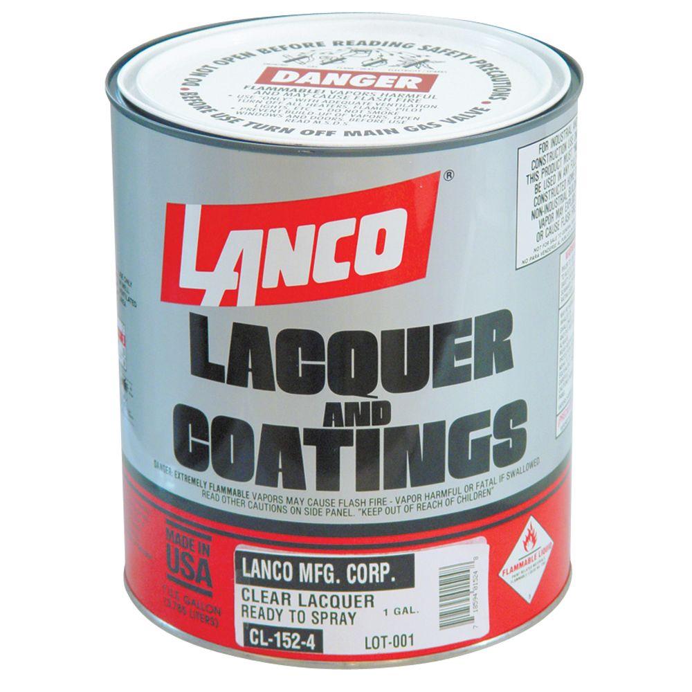 Lanco 1 gal. Clear Satin Lacquer-CL152-4 - The Home Depot
