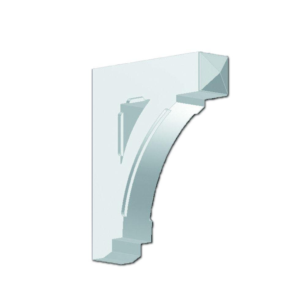 Fypon 20 in. x 24 in. x 5 in. Polyurethane Cove/Arch Bracket-BKT20X24X5 ...