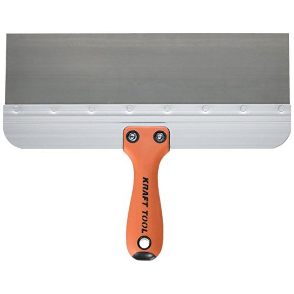 Kraft Tool Co. 12 in. x 3 in. Stainless Steel Deluxe Taping Knife ...