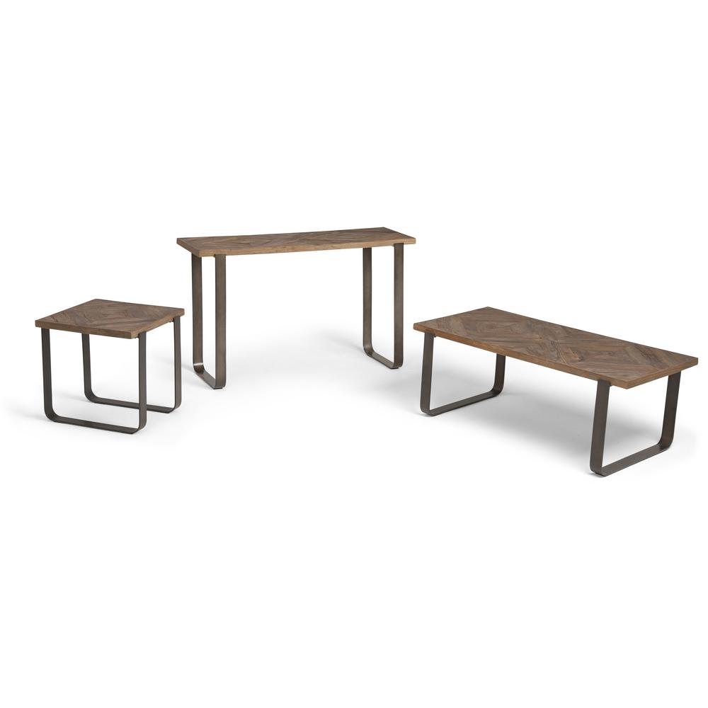 Southern Enterprises New Haven Walnut USB Port Side Table-HD889498 ...